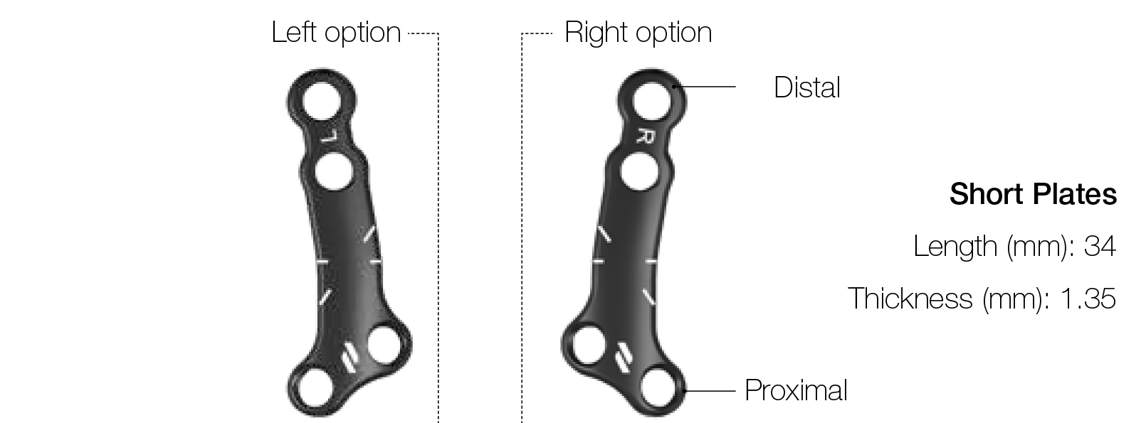 MTP Long / Revision Plates | Novastep Ortho